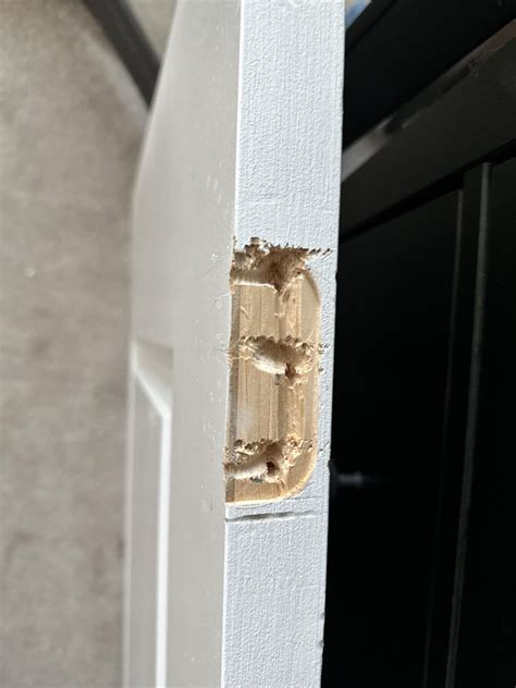How Best To Repair Hinge Attachment Spot On Door R Diy
