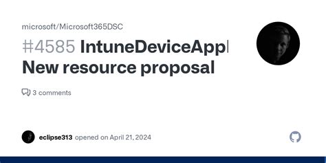 Intunedeviceappmanagement New Resource Proposal · Issue 4585