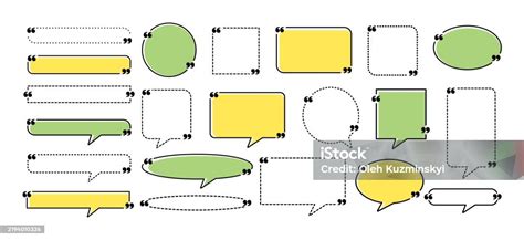 견적 프레임 따옴표가 있는 말풍선입니다 다른 따옴표에 대한 문자 메시지 상자 템플릿 텍스트 빈 프레임입니다 따옴표 배너 주목 씽크 박스 벡터 개념 Brand Name