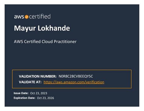 Mayur Lokhande On Linkedin Im Happy To Share That Ive Obtained A New Certification Aws