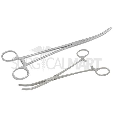 2 Pc Hemostat Forceps Set 810 Curved Fishing Forceps Surgical Mart