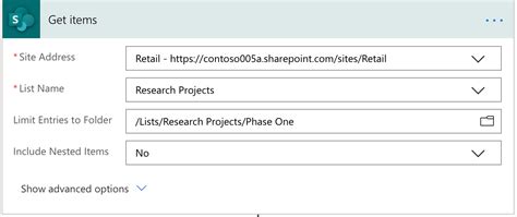 深入分析 Power Automate 中流的“获取项目”和“获取文件”sharepoint 操作 Microsoft Learn