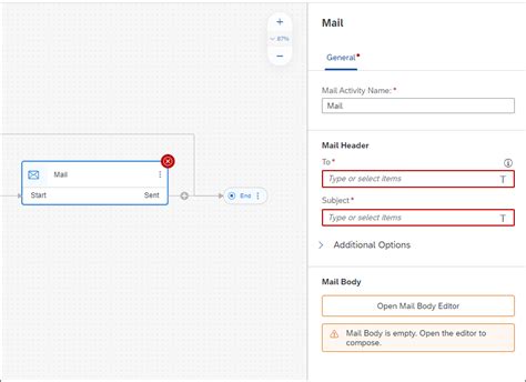 Add Mail Notifications To A Process Sap Tutorials