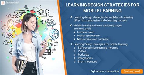 Mobile Learning Learning Design Strategies [infographic]