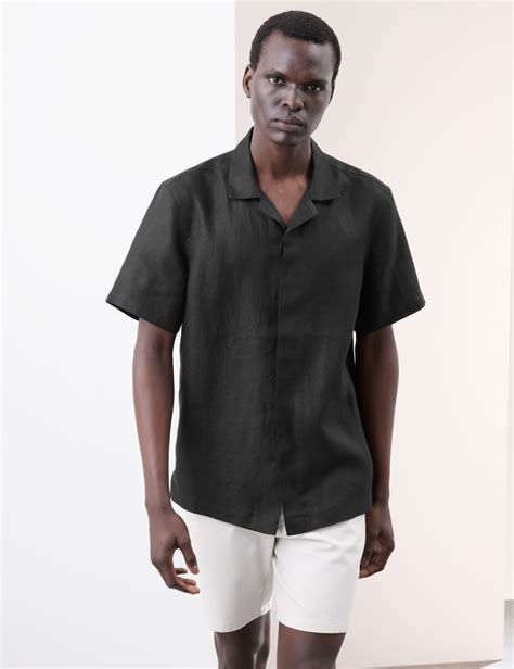 Mens Cuban Collar Shirts At Mands