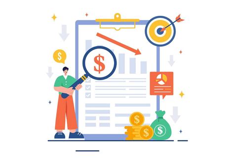 Cost Reduction Illustration Depicting Decrease Price Minimization Or