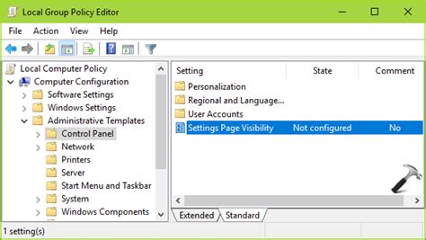 How To Show Or Hide Specific Pages In Settings App On Windows