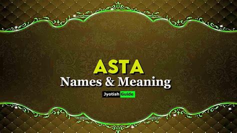 Asta Name Meaning Origin Astrology Details Personality Numerology