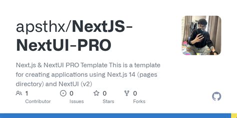 github apsthx nextjs nextui pro next js and nextui pro template this