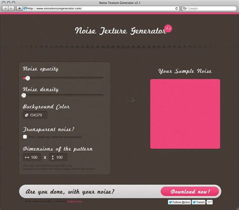 CSS Noise Texture Generator Noise Texture Genurator