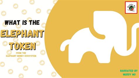 What Is Elephant Token Elephant Money Youtube
