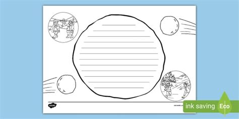 Snowball Outline Writing Frame Teacher Made Twinkl