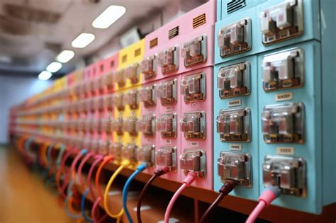 Pink Analog Control Panel In The Command Center Devices For Industrial