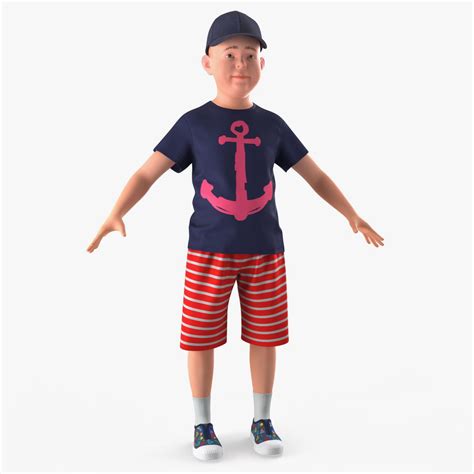 Realistic Teenage Boy Rigged 3d Model 179 Max Free3d