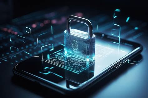 Premium Photo Cybersecurity Padlock Digital Lock On Technology