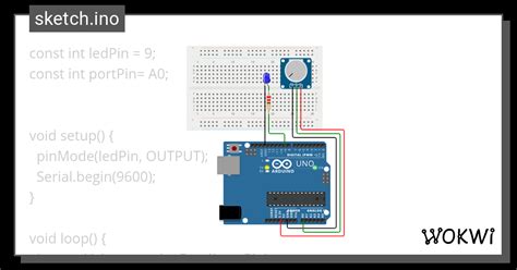 Potensio Wokwi Esp32 Stm32 Arduino Simulator