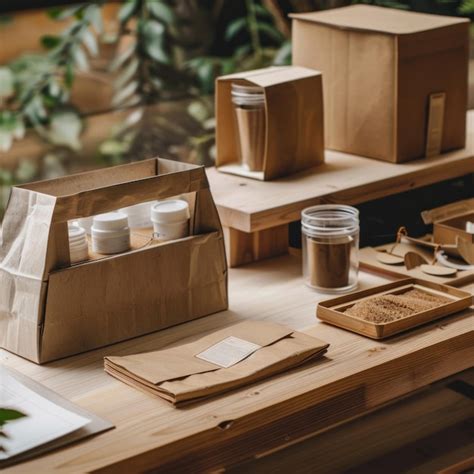 Premium Photo Biodegradable Packaging Process A Step Towards Reducing