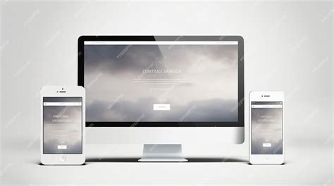 Premium Photo Workspace With Computer Screen And Keyboard