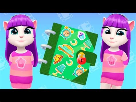 My Talking Angela 2 Sticker Book Update Android Ios Gameplay Youtube