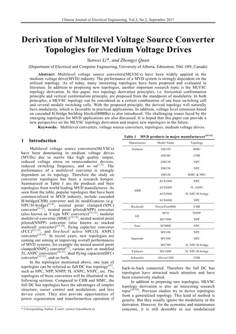 pdf derivation of multilevel voltage source converter topologies for