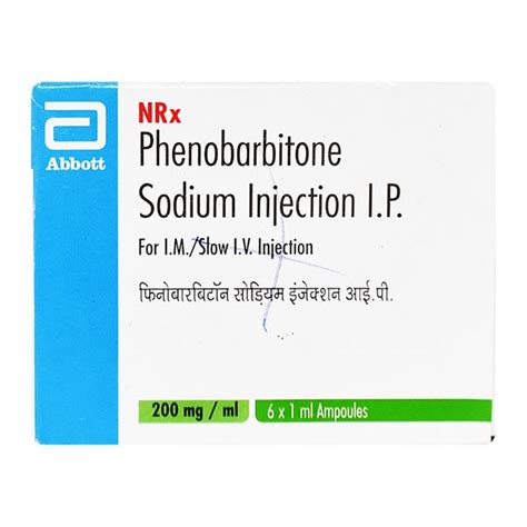 Phenobarbitone Sodium Injection At Best Price In Surat Gujarat Patel