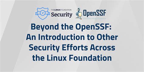Open Source Security Foundation Linux Foundation Projects