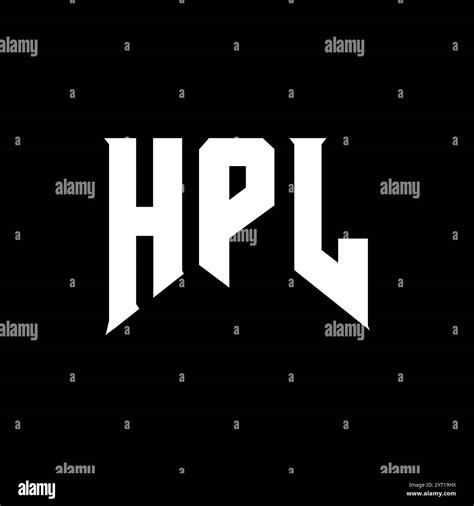 Hpl Letter Logo Design For Technology Company Hpl Logo Design Black And White Color Combination