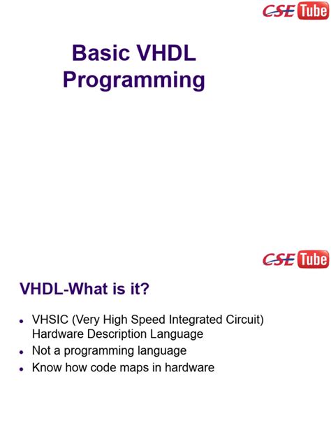 Basicprogrammingppt Pdf Vhdl Information Technology