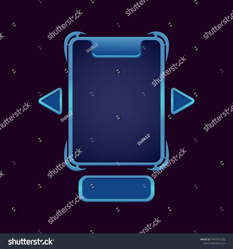 Set Fantasy Rpg Game Ui Board Stock Vector Royalty Free Shutterstock