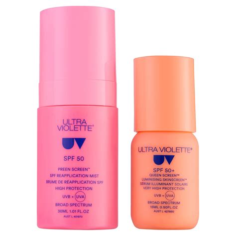 Set Di Due Protezioni Spf Luminose E Leggere Kit Protezione Solare Di