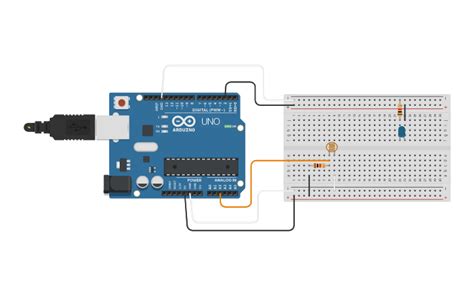 Circuit Design Encender Led Tinkercad