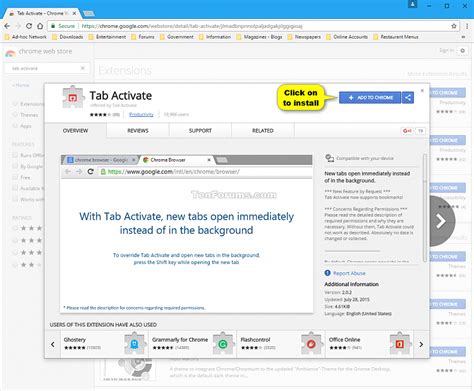 Automatically Switch To New Tab In Google Chrome For Windows Tutorials