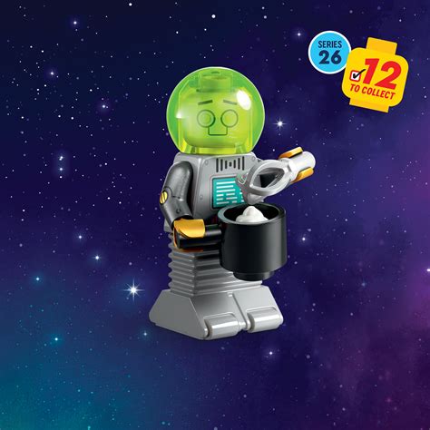 Lego Minifigures Series 26 Space Series 71046 Robot Butler Supplied In Grip Seal Bags