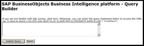 Businessobjects Query Builder Basics Sap Community