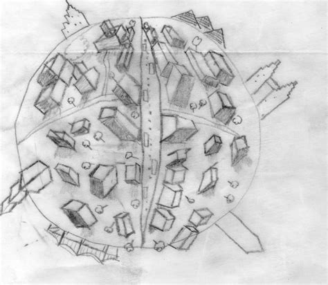 Practice On Perspective Bird Eye View By M Jin On DeviantArt