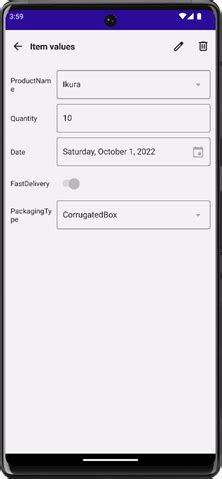 Show Built In Forms To Display Create And Edit Items NET Multi Platform App UI DevExpress