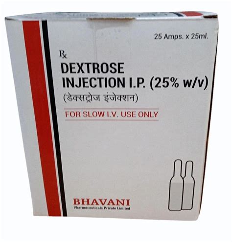 Anhydrous Dextrose 25 Injection 25ml At Best Price In Mumbai Id