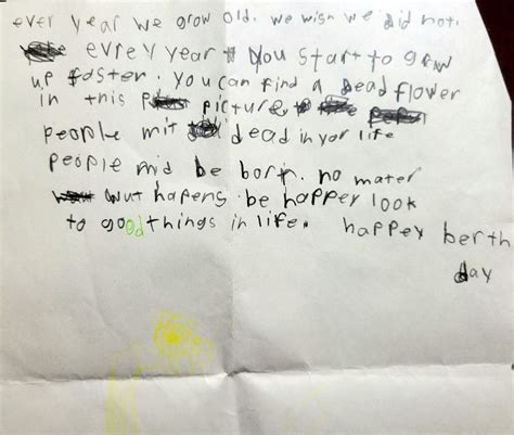 My 9 Year Old Nephew Wrote Me An Existential Birthday Poem [oc] R Mademesmile