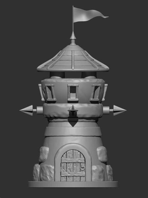 Wip Basic Tower Defense Tower Models — Polycount