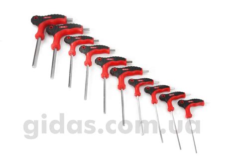 Т подібні шестигранні ключі 2 10 мм Mar Pol M66435 Gidas — інтернет магазин