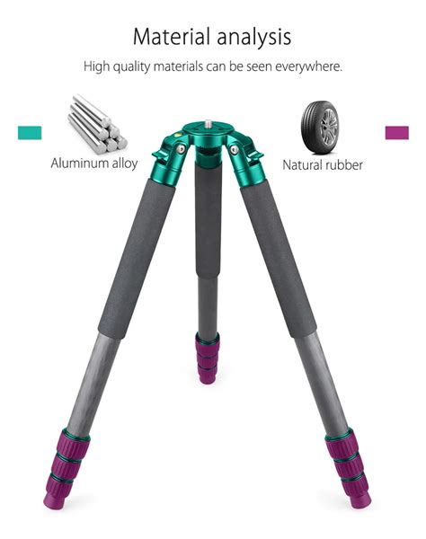 Профессиональный штатив для камеры Innorel Rt80c из углеродного волокна для наблюдения за