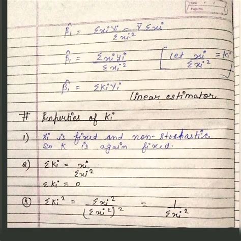 Part 6 Gauss Markov Theorem Variance Of Beta One Cap Is Min In Econometrics Shorts Notes