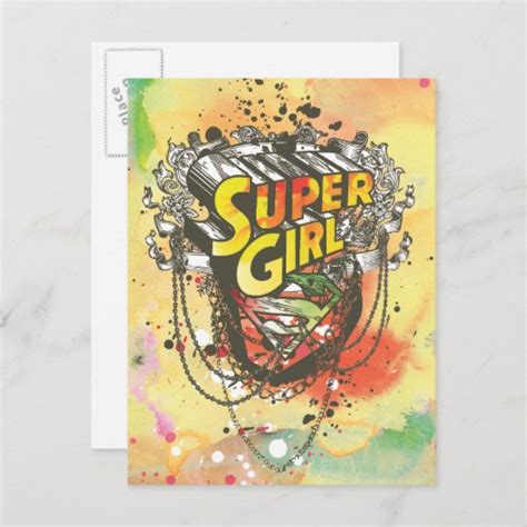 Supergirl Chains Postcard Zazzle