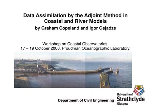 Ppt Data Assimilation By The Adjoint Method In Coastal And River