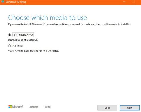 how to perform a clean install of windows using media creation tool