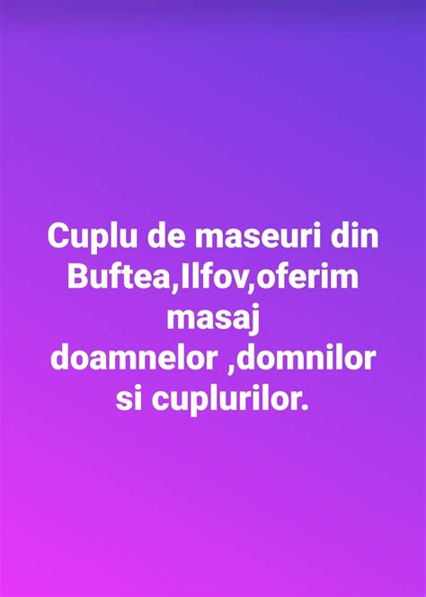 Masaj Buftea Buftea