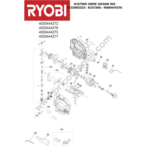 Ryobi Rjs720g Jigsaw Parts