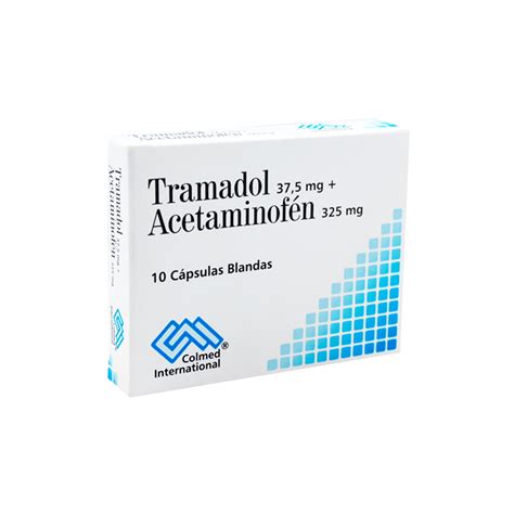 Acetaminofén 325 Mg Tramadol 375 Mg Colmed Blíster X 5 Cápsulas