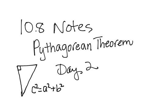 Topic Pythagorean Theorem Showme Online Learning