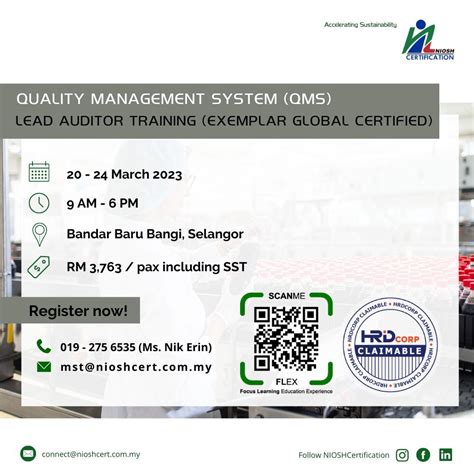 Niosh Certification Sdn Bhd On Linkedin Join Our Training And Become A